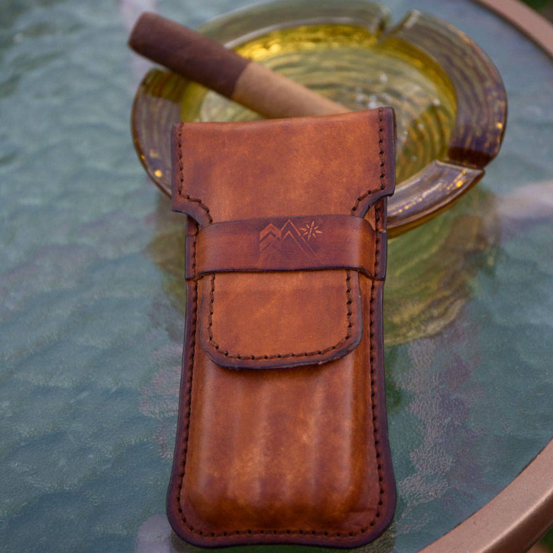 Minimalist Leather Cigar Case - Etsy