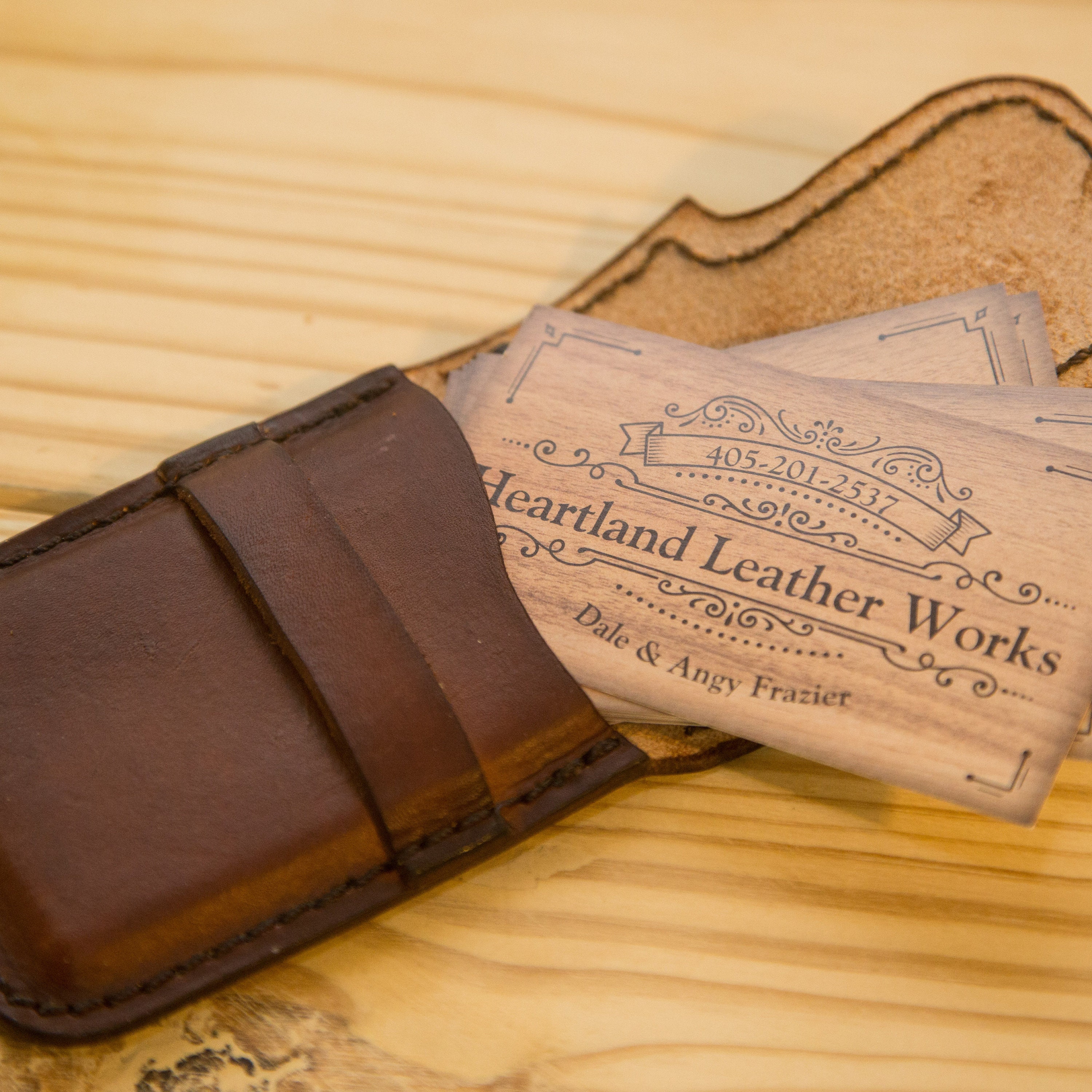 Personlaized Custom Leather Business Card Carrier - Etsy
