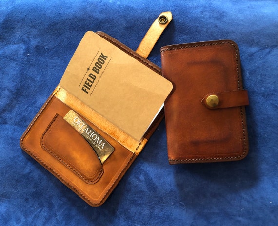 Custom Crafted Leather Field Note Book. | Etsy