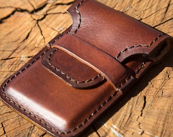 Leather Card Carrier - Etsy