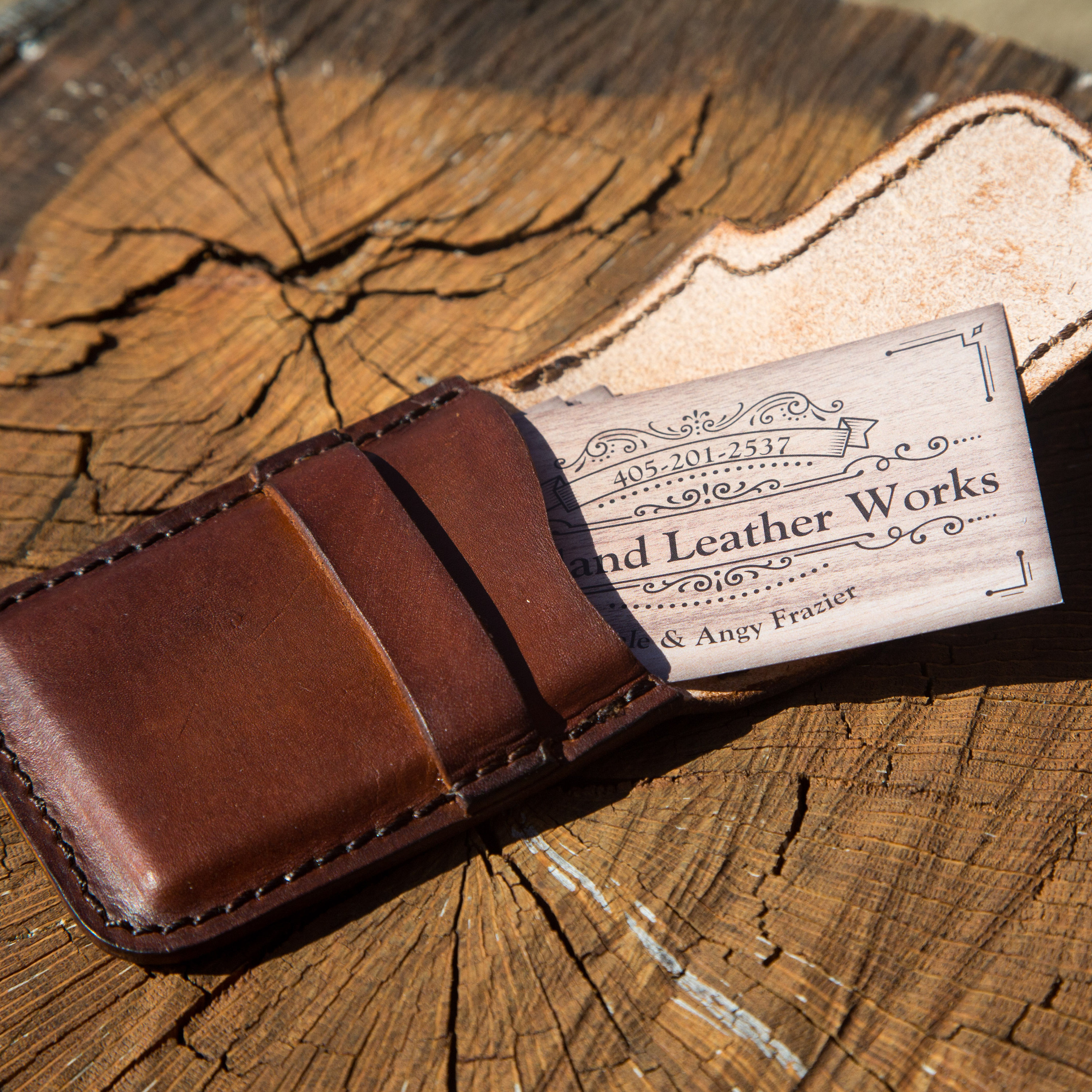 Personlaized Custom Leather Business Card Carrier - Etsy