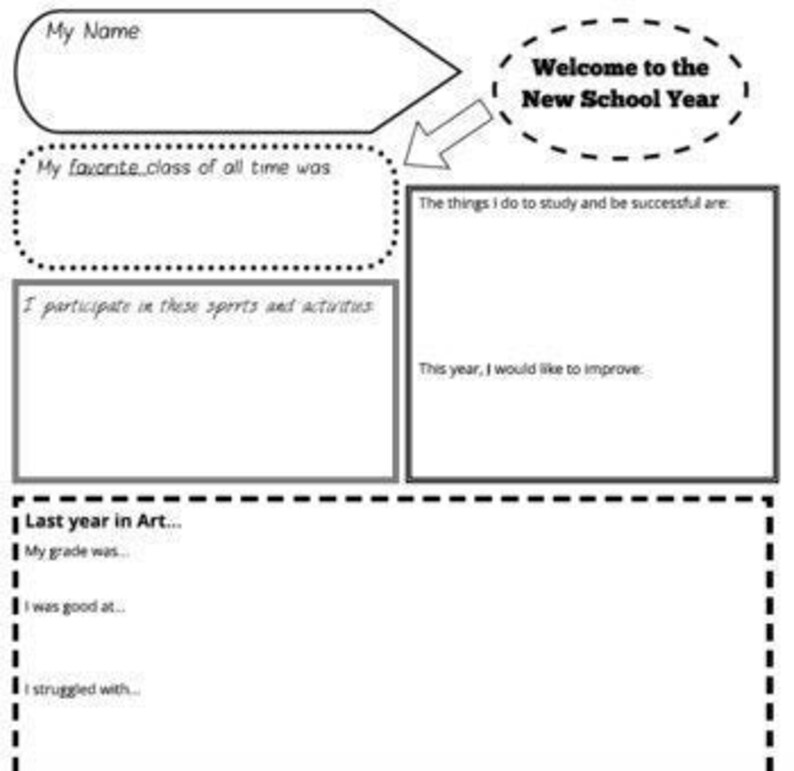 Back to School Get to Know You Middle and High School - Etsy