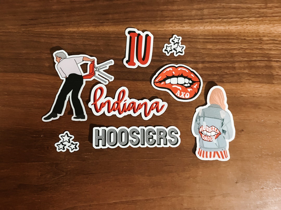 Indiana Hoosier Sticker Pack - Etsy