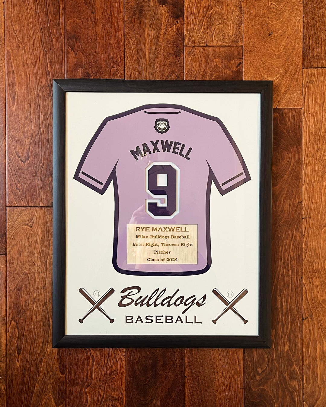 Custom Sports Jersey Sign | Baseball Trophy | Baseball Plaque | Replica ...