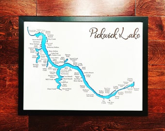 Lake Maps Custom - Etsy
