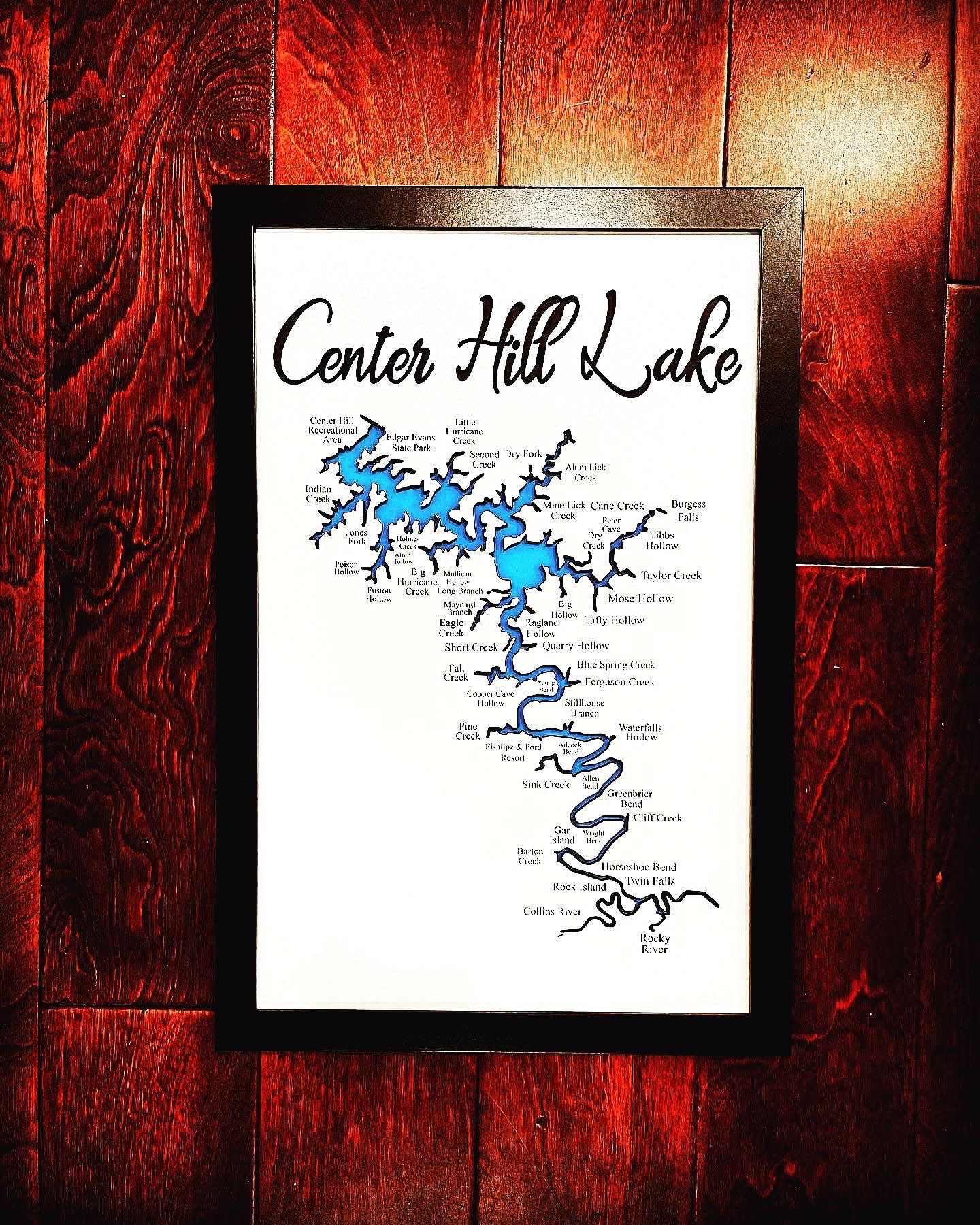 Custom Lake Map Custom River Map-custom Lake Sign-anniversary Gift ...