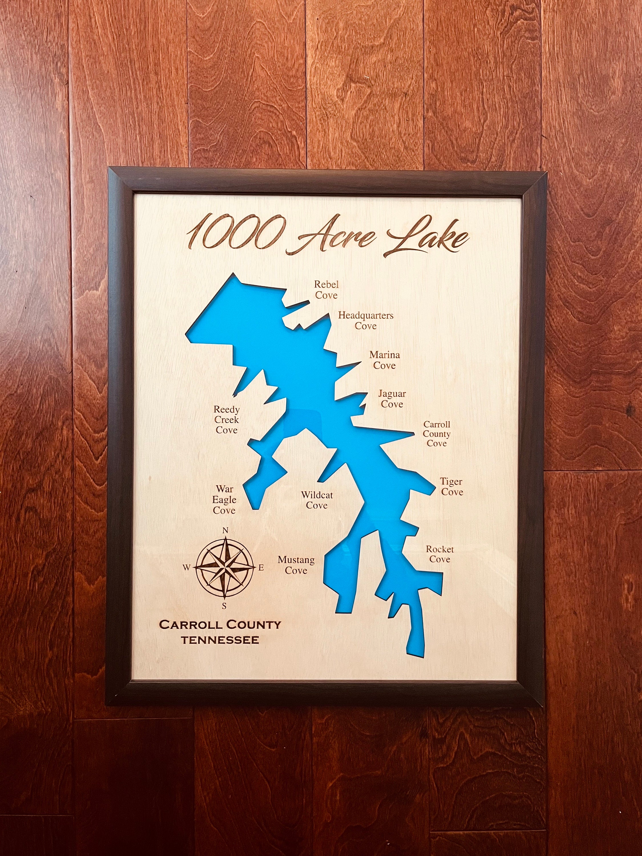 Custom Lake Map, Custom River Map,custom Lake Sign,anniversary Gift ...