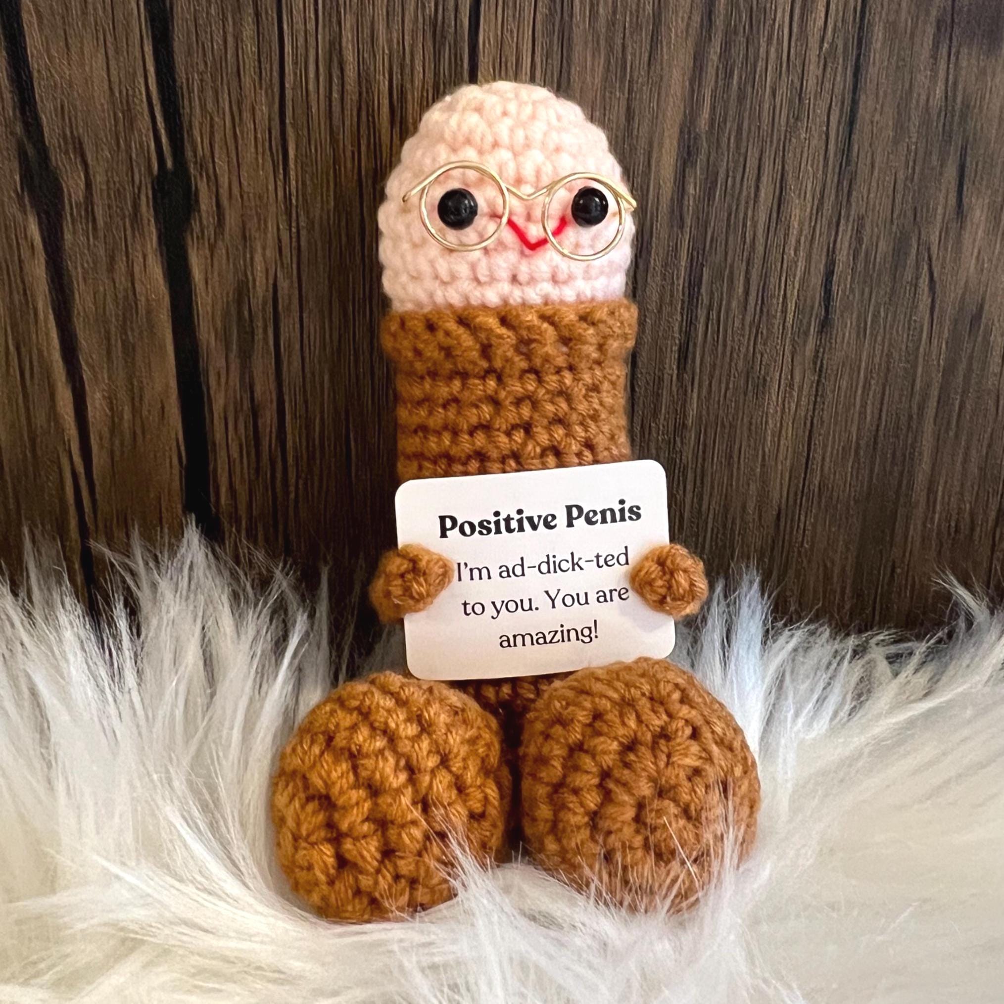 Handmade Positive Alien Crochet Doll, Cute Emotional Support Gift for ...