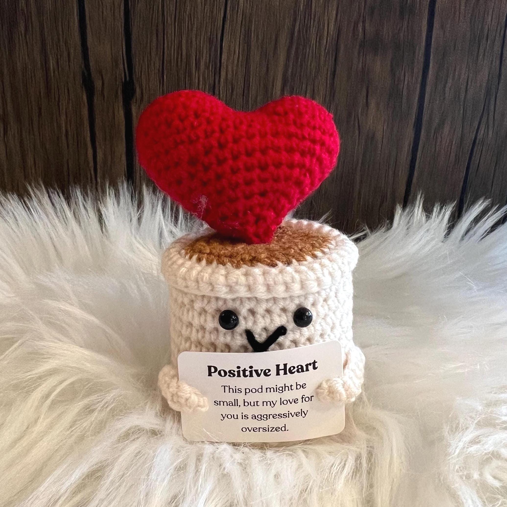 Handmade Positive Alien Crochet Doll, Cute Emotional Support Gift for ...