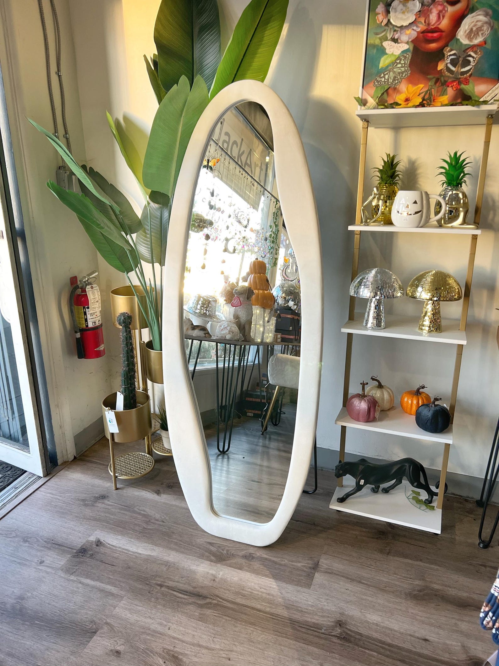 Custom Made Full Body Mirror 63 X 24 Inch, Irregular Wavy Standing Wall ...