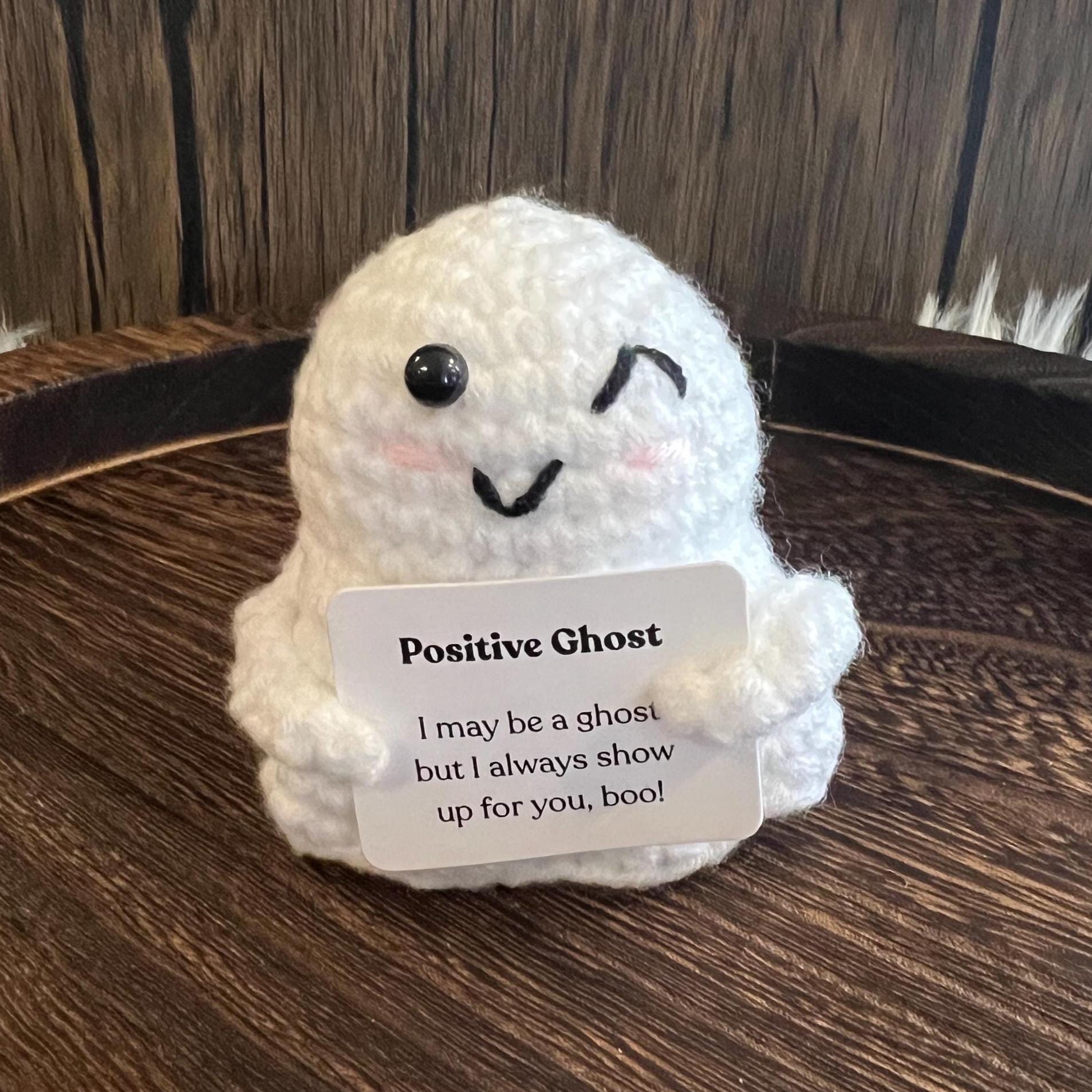 Handmade Positive Alien Crochet Doll, Cute Emotional Support Gift for ...