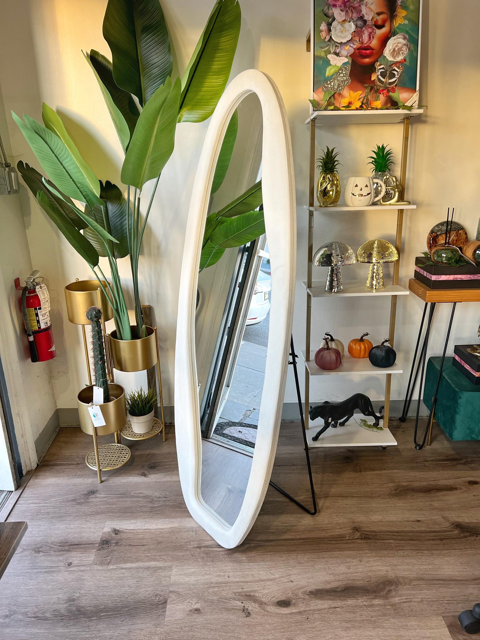 Custom Made Full Body Mirror 63 X 24 Inch, Irregular Wavy Standing Wall ...