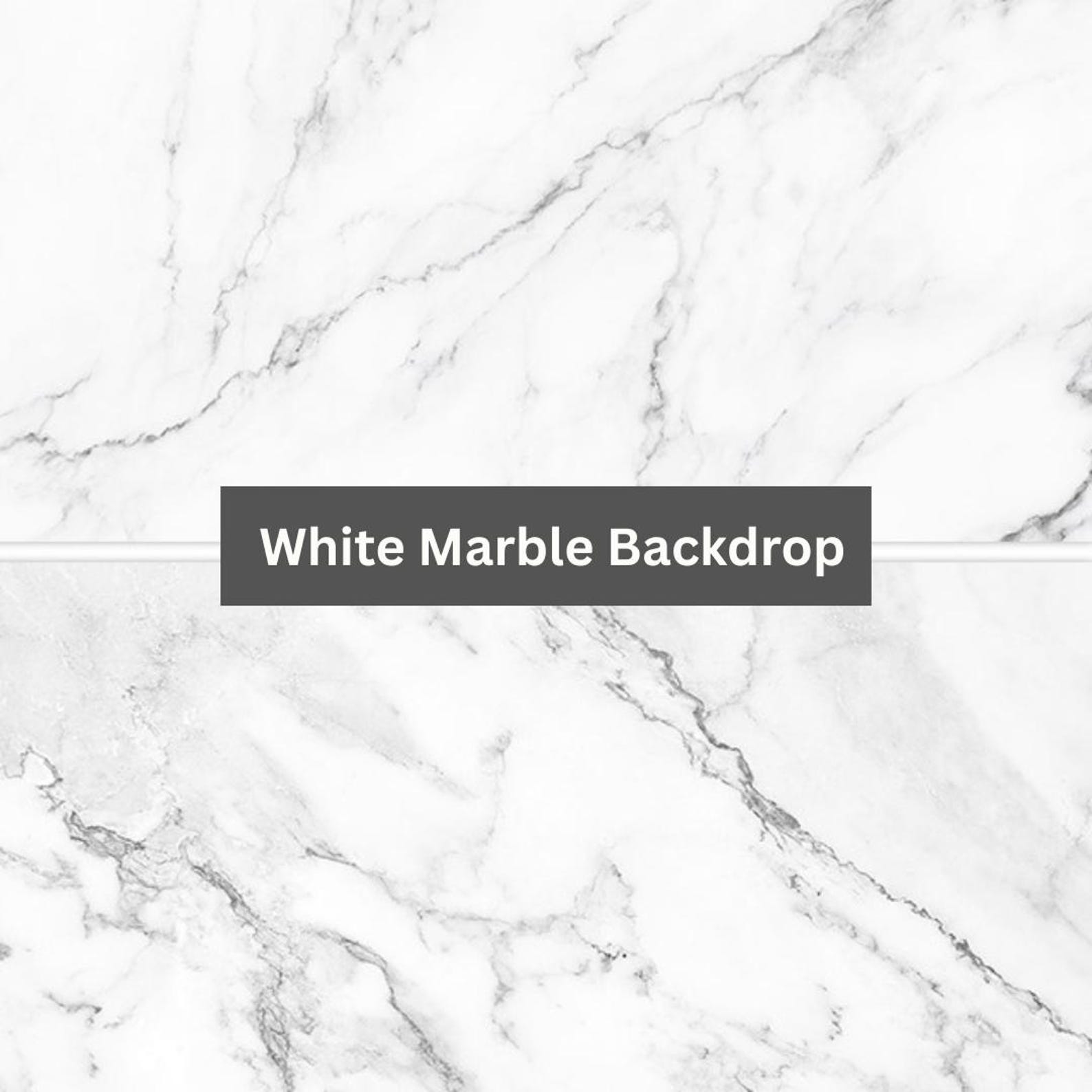 Marble Photo Backdrop 34x22.5", Two-sided Flat Lay Background for ...