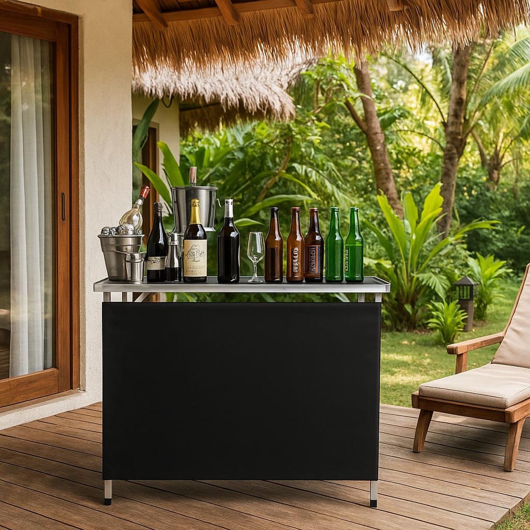Custom Portable Bar Table for Popup Events, Parties, Caterings, Mobile ...