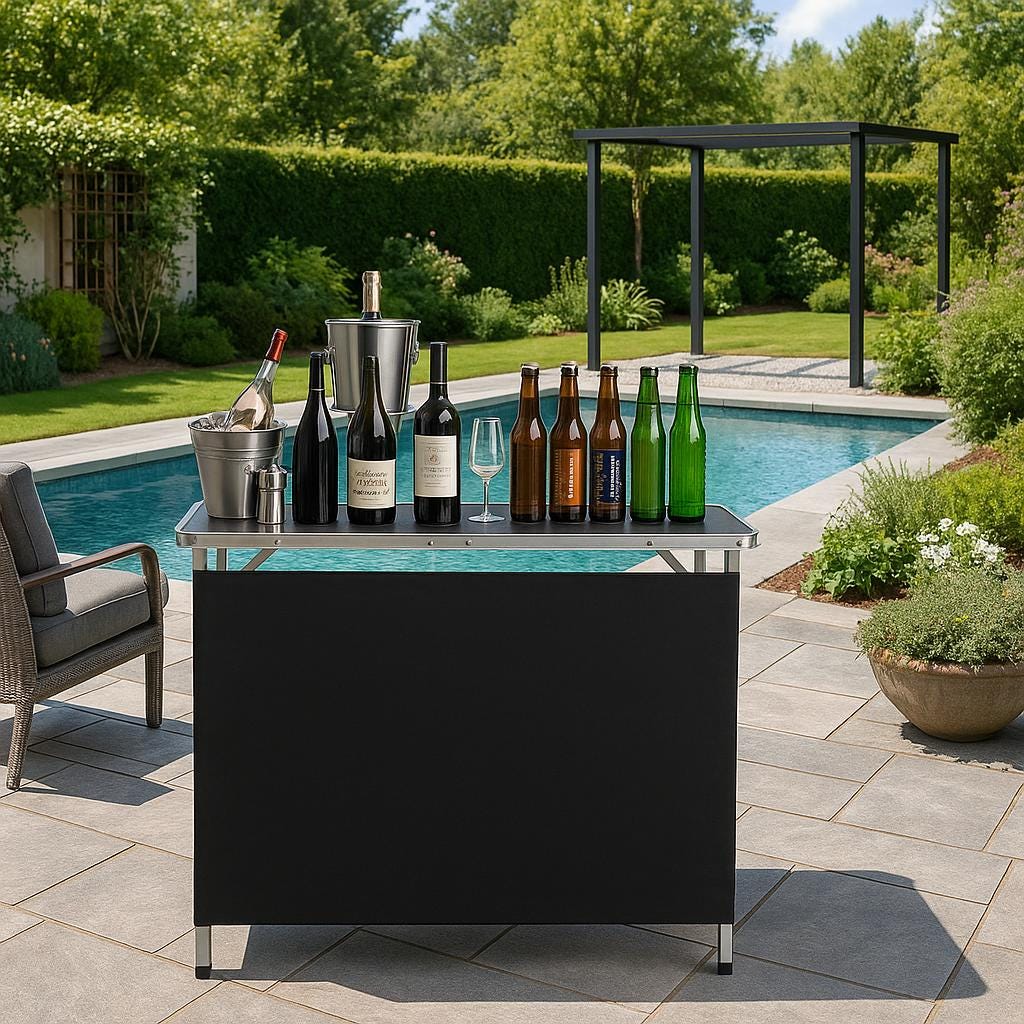 Custom Portable Bar Table for Popup Events, Parties, Caterings, Mobile ...