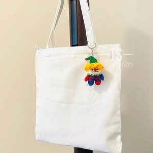 Colorful Clown Keychain, Cute Clown Keychain, Crochet Clown Keychain ...