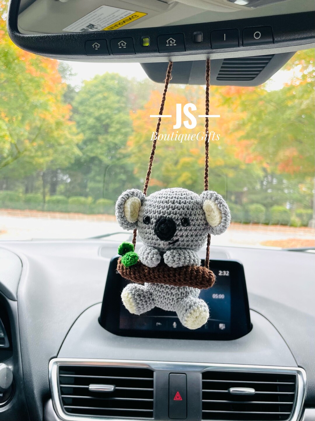 Hanging Koala, Cute Crochet Koala, Koala Keychain, Koala Gifts, Car ...