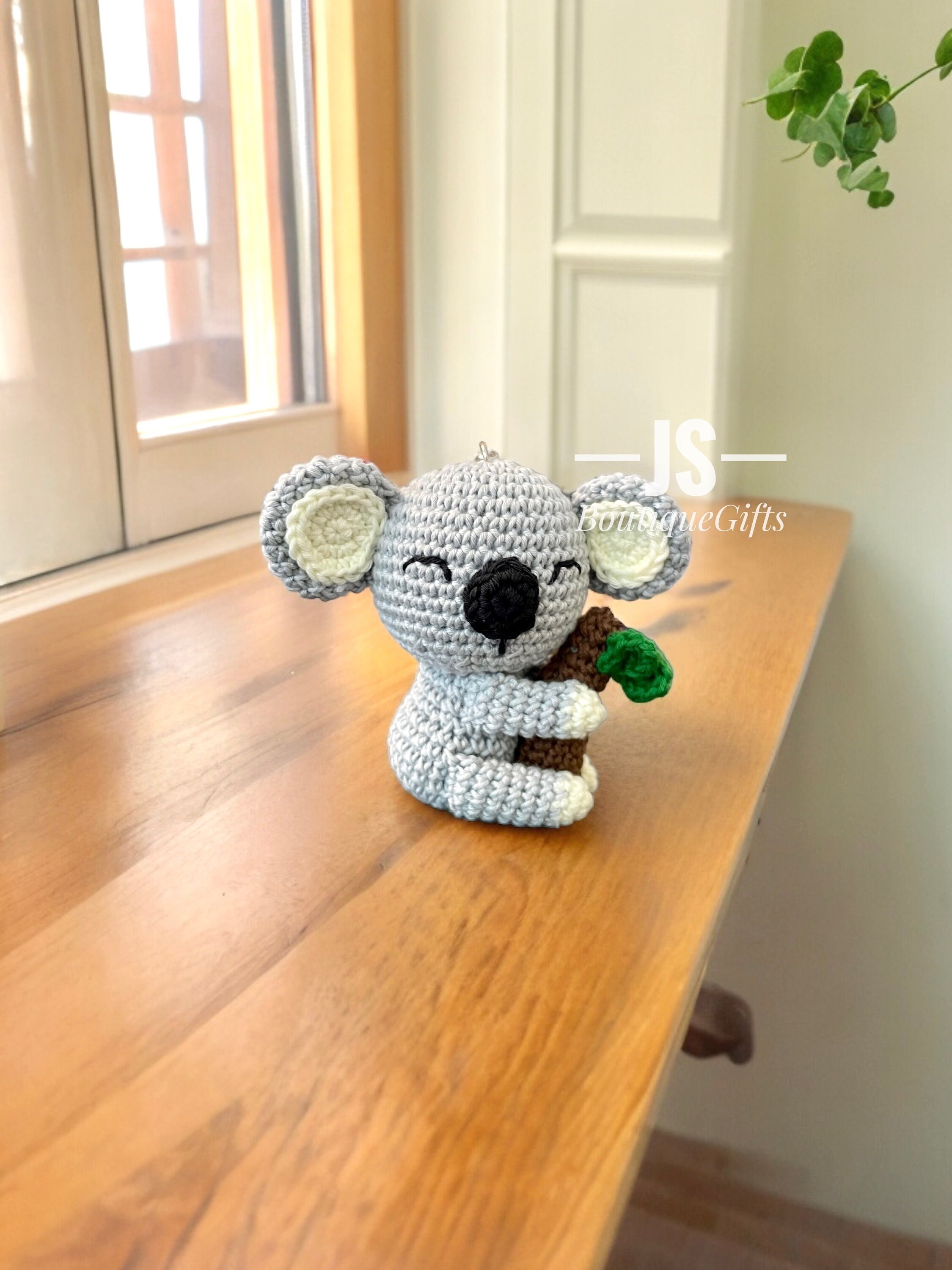 Friendly Koala, Koala Hug Trees, Cute Koala Keychain, Crochet Koala ...
