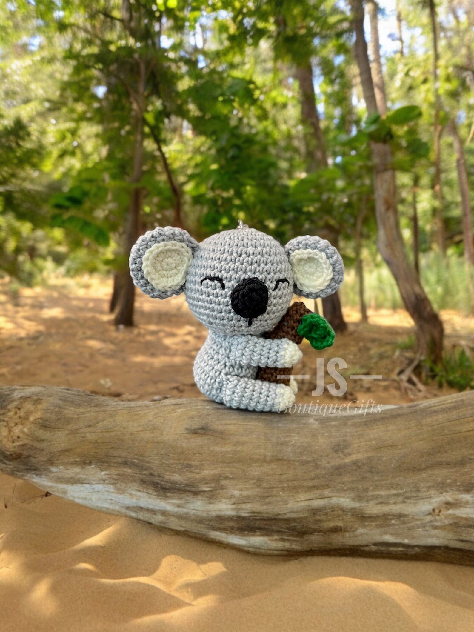 Friendly Koala, Koala Hug Trees, Cute Koala Keychain, Crochet Koala ...