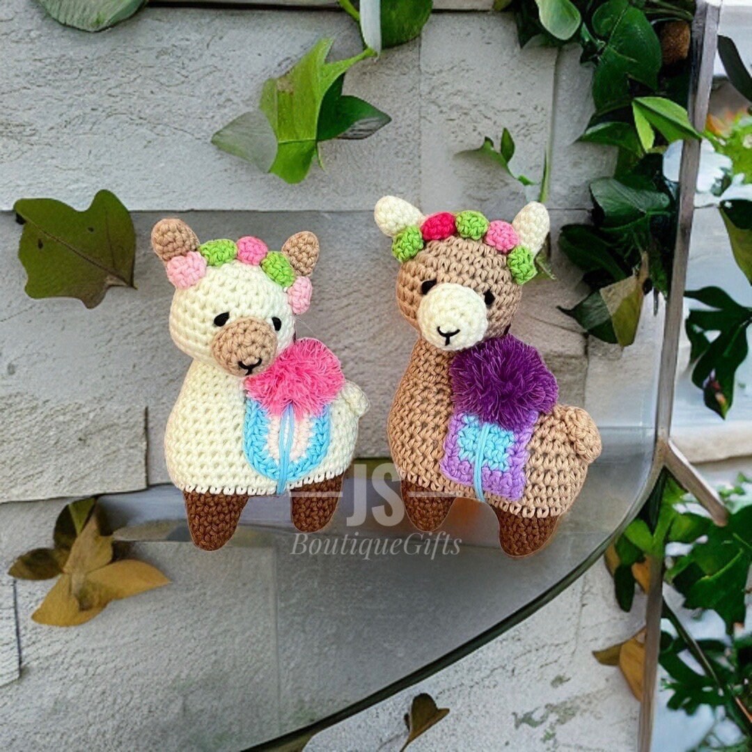 Cute Llama Keychain, Crochet Llama, Alpaca Keychain, Crochet Alpaca ...
