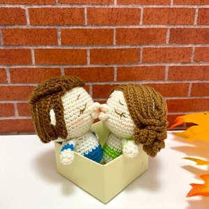 Set Lovely Crochet Couple Couple Keychain Crochet Couple - Etsy