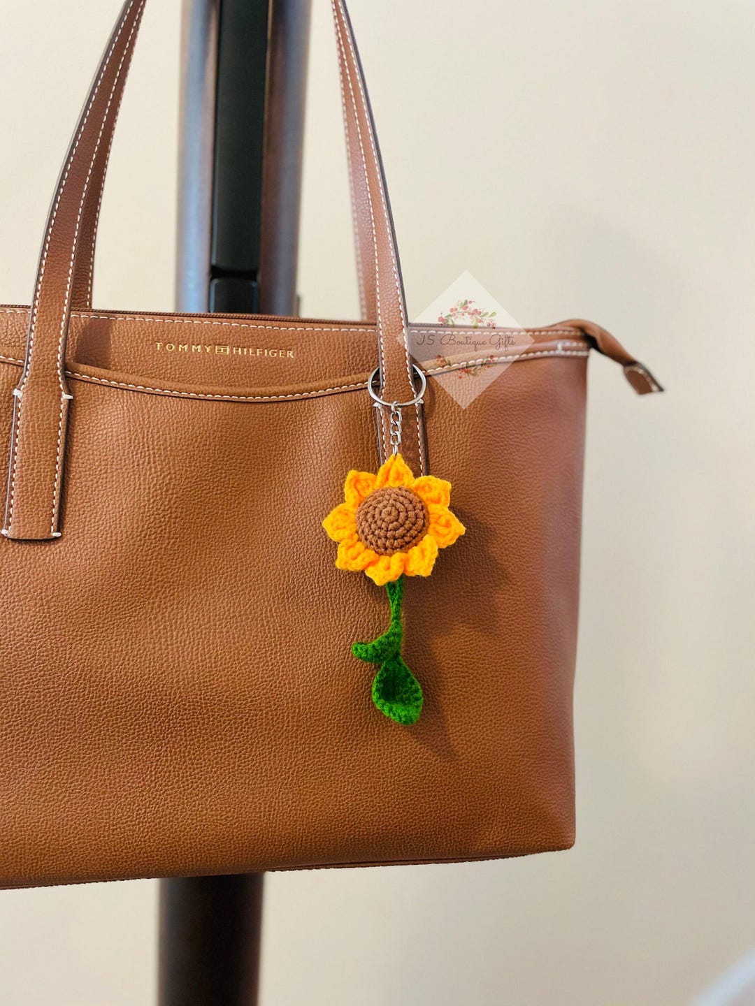 Crochet Sunflower Keychain, Sunflower Keychain, Sunflower Decoration ...