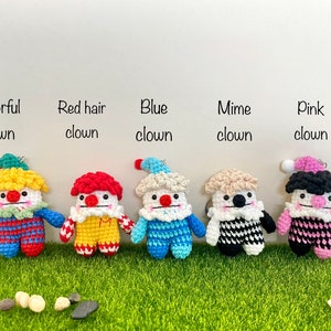 Clown Crochet Keychain Cute Clown Keychain Fun Gifts Cute - Etsy