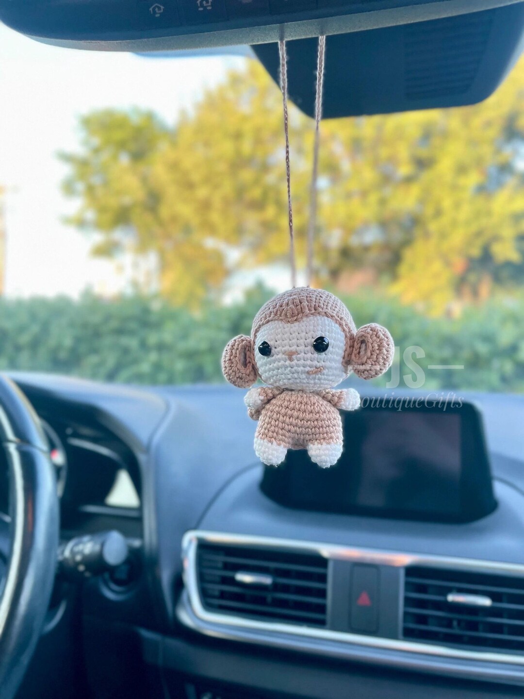 Monkey Keychain, Cute Monkey, Crochet Monkey Keychain, Monkey Keychain ...
