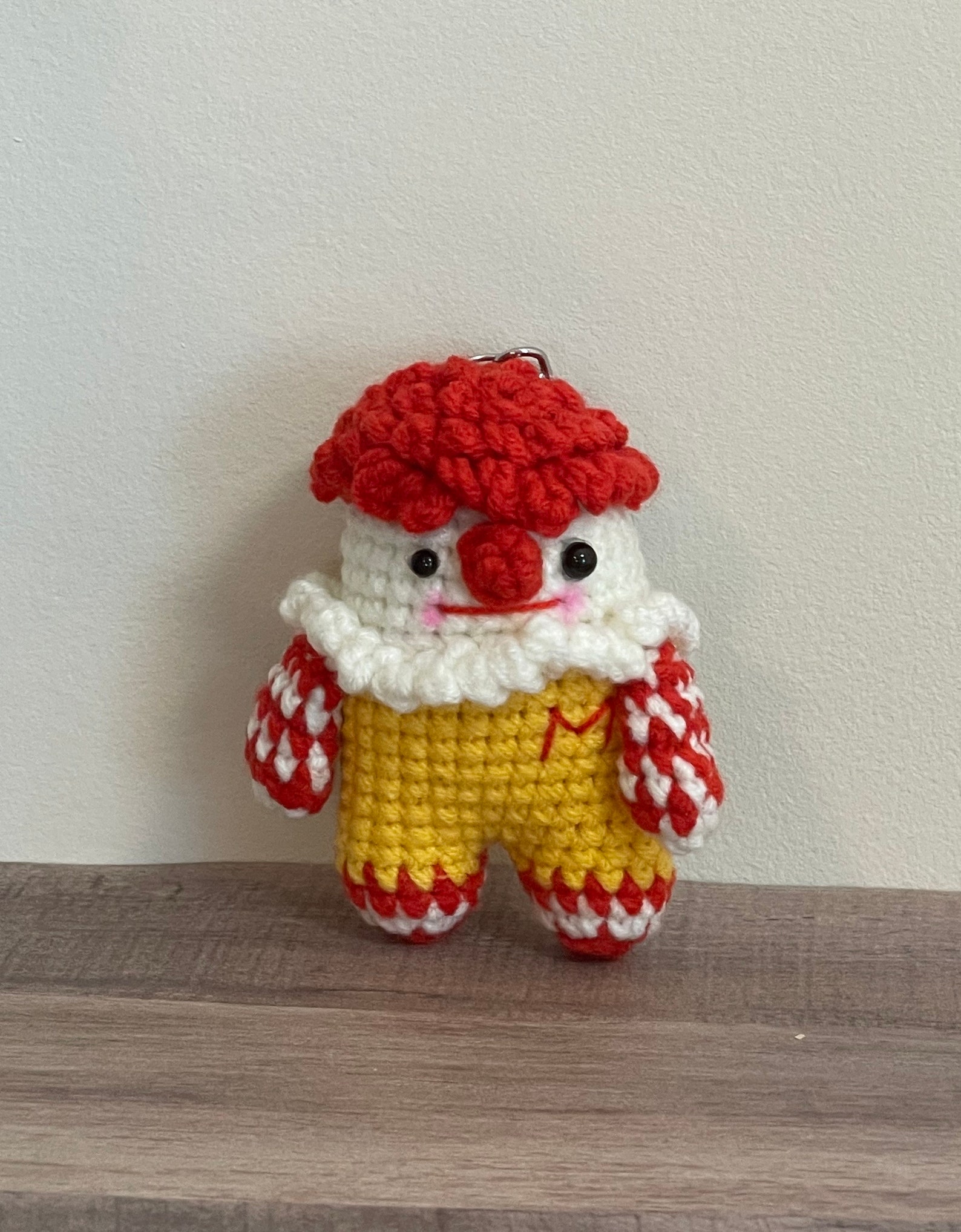 Clown Crochet Keychain Cute Clown Keychain Fun Gifts Cute - Etsy