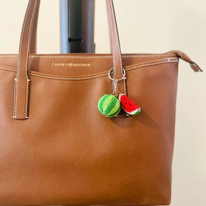 Crochet Watermelon Keychain, Cute Watermelon Keychain, Watermelon Gifts ...