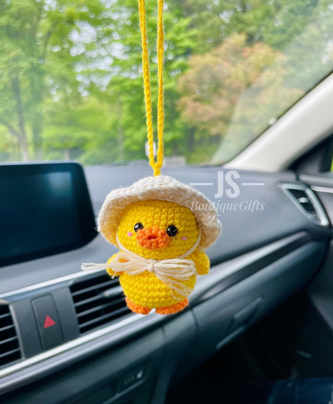 Cute Duck Wear Hat Keychain, Crochet Duck Keychain, Duck Keychain, Duck ...