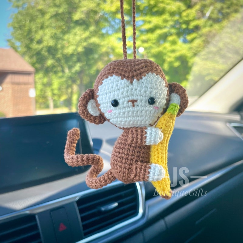 Monkey Keychain - Etsy