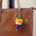 Colorful Clown Keychain, Cute Clown Keychain, Crochet Clown Keychain ...