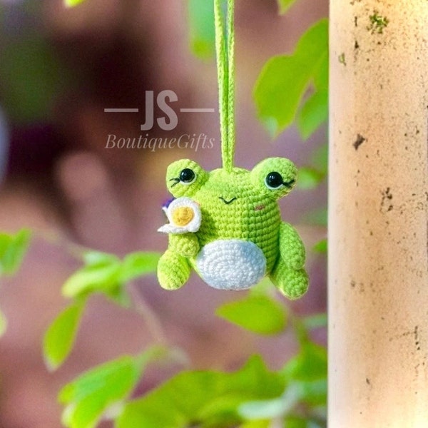 Crochet Frog Keychain - Etsy