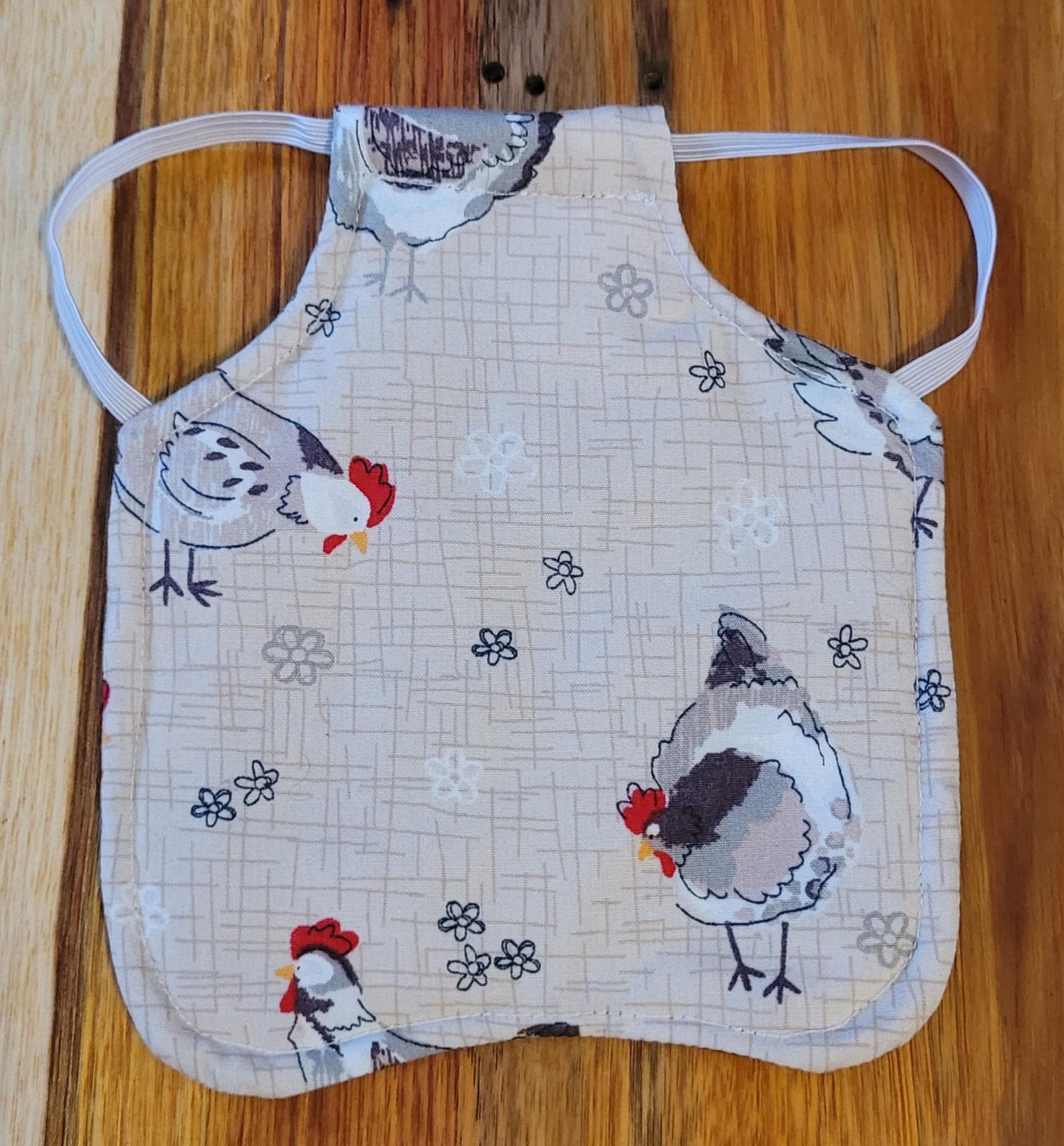 Eco-friendly Reversible Chicken Saddle - Brown Chicken Print - Etsy