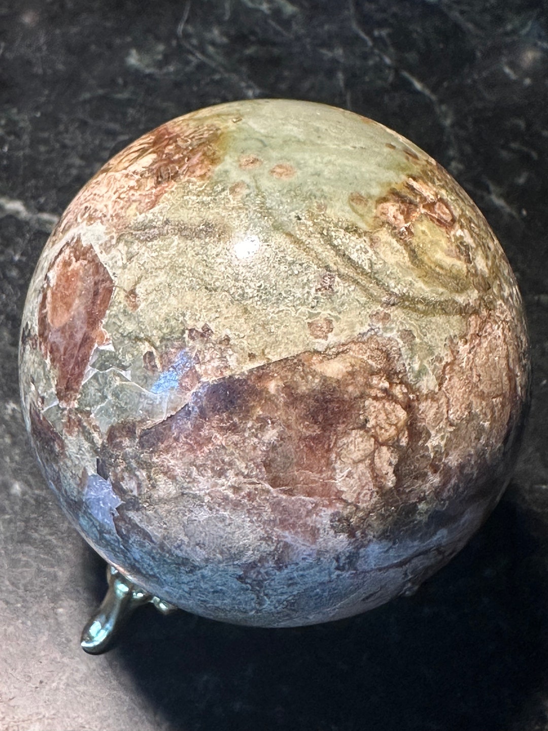 Garnet Skarn Sphere - 3.1" Diameter - Etsy