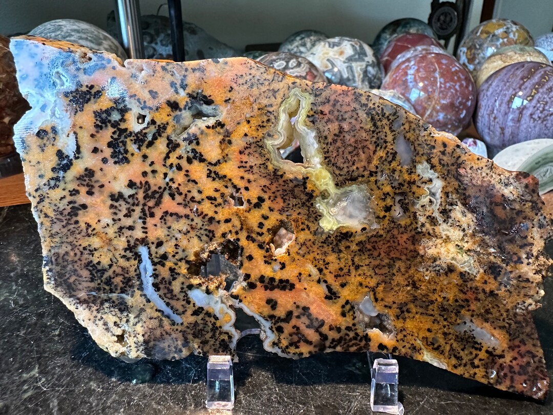 Cheetah Stone Agate Slab - Etsy