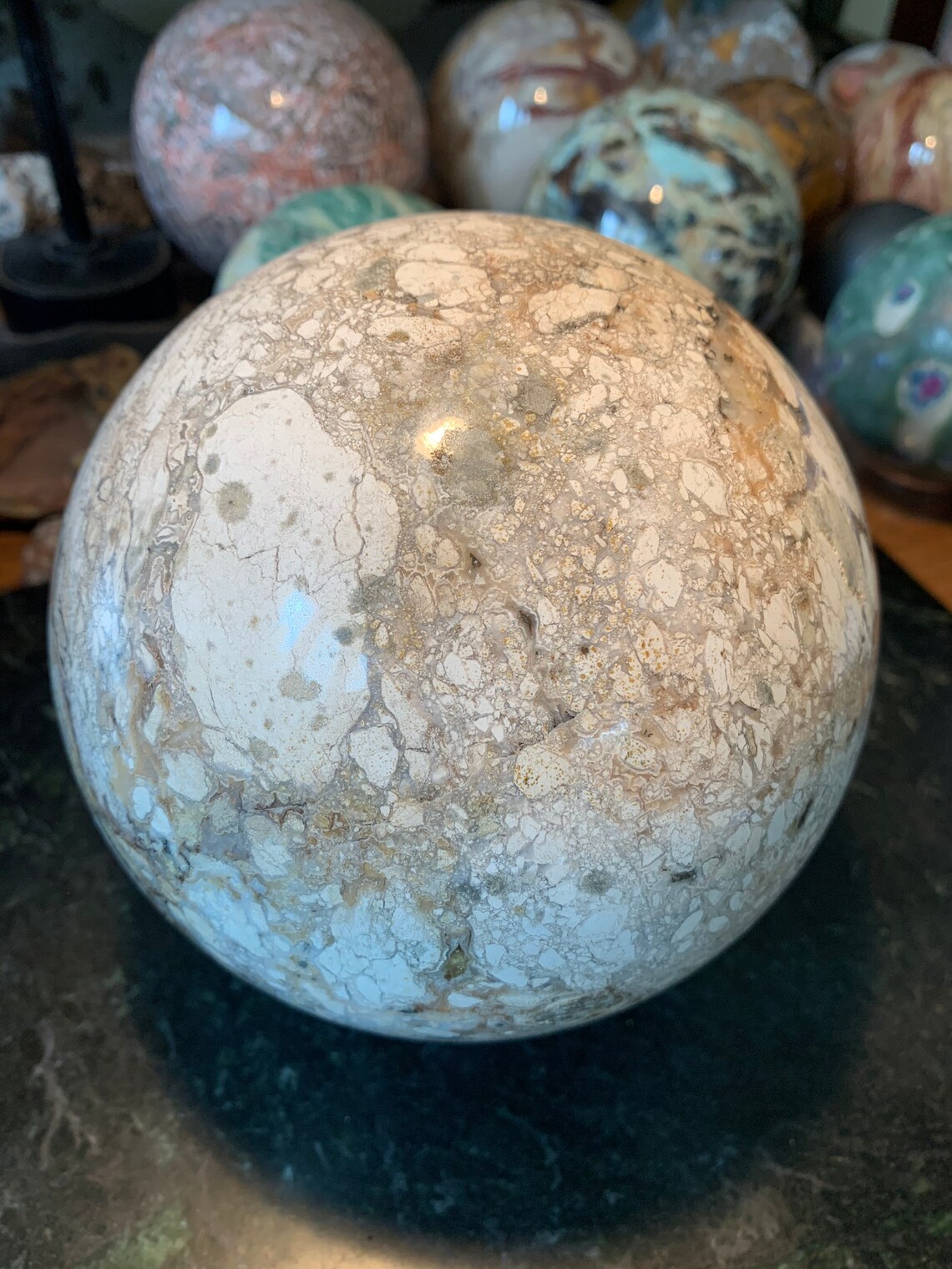 Lg. Brecciated Magnesite Sphere - 5.65" - Etsy