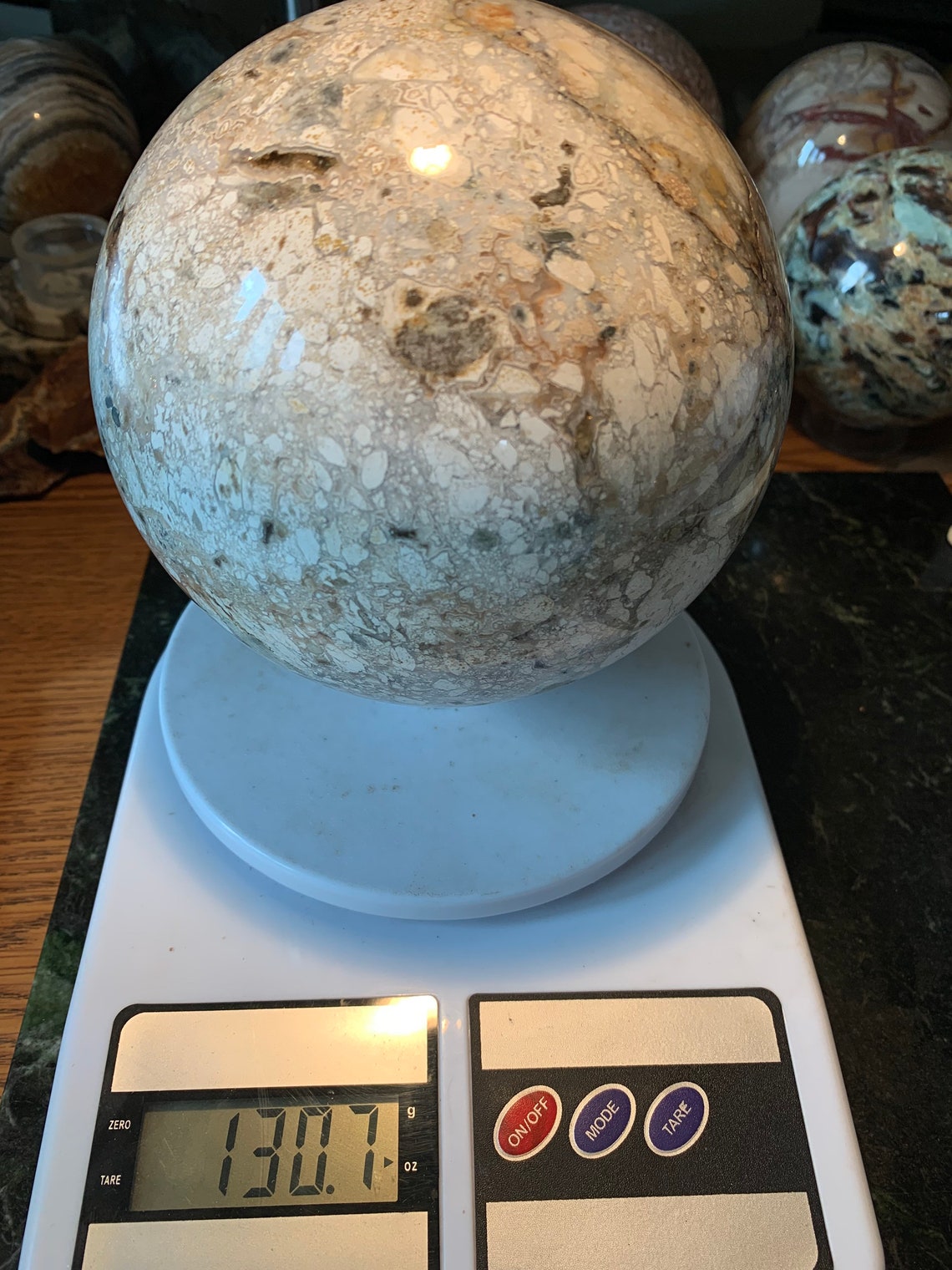Lg. Brecciated Magnesite Sphere - 5.65" - Etsy