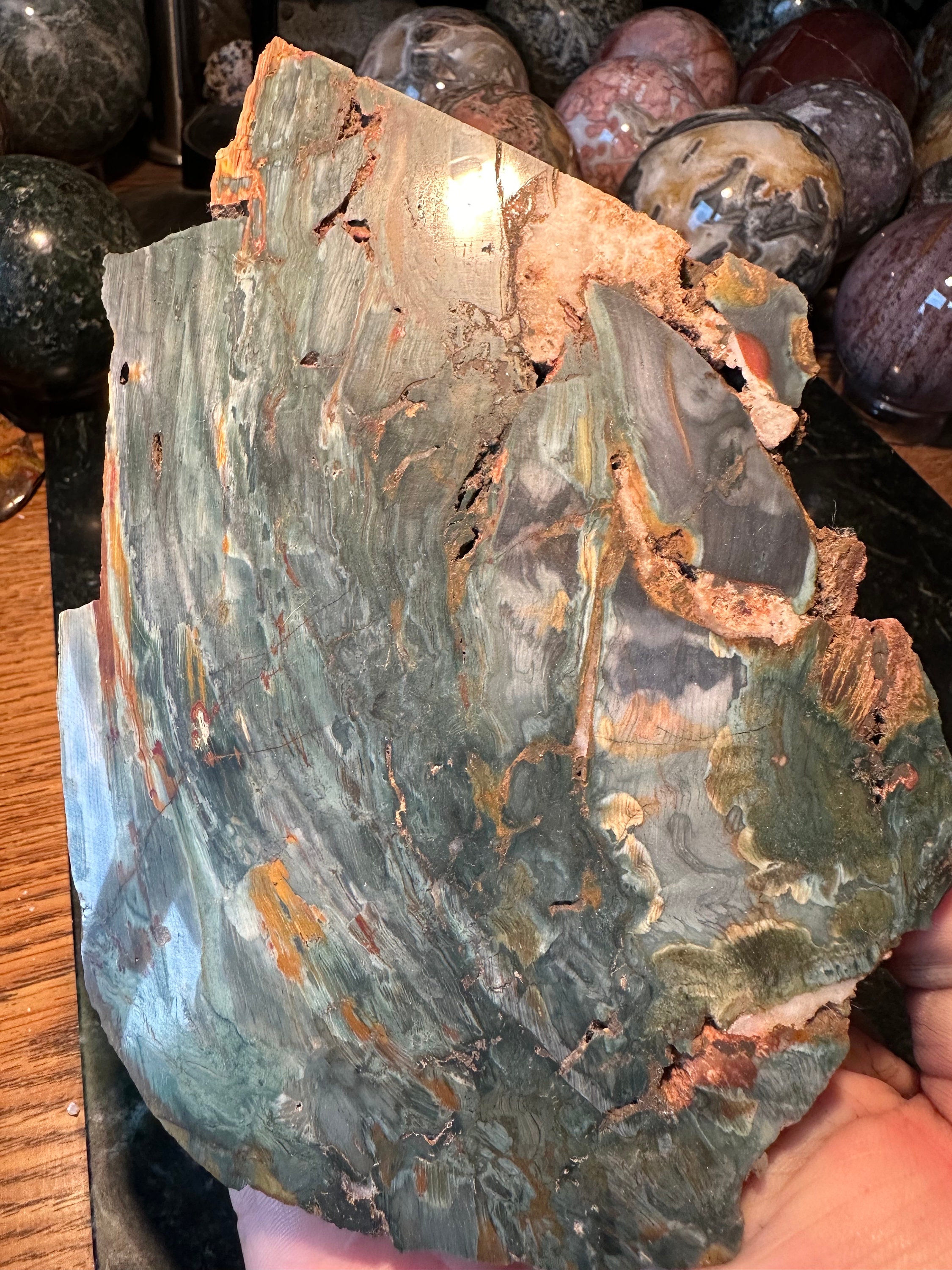 Polished Gary Green Collector's Slab - Etsy