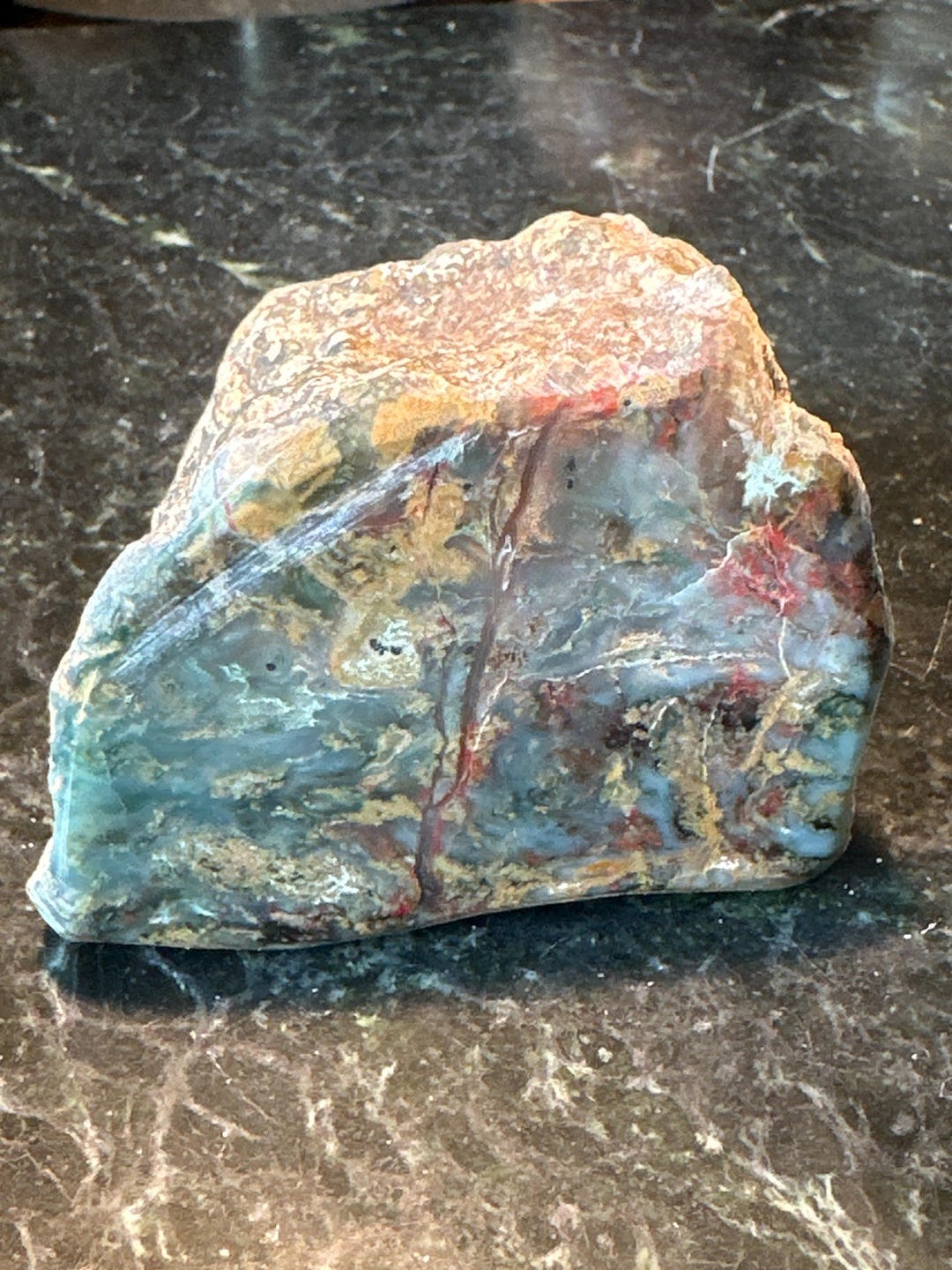 Plasma Agate With Cinnabar Face Polished - Etsy