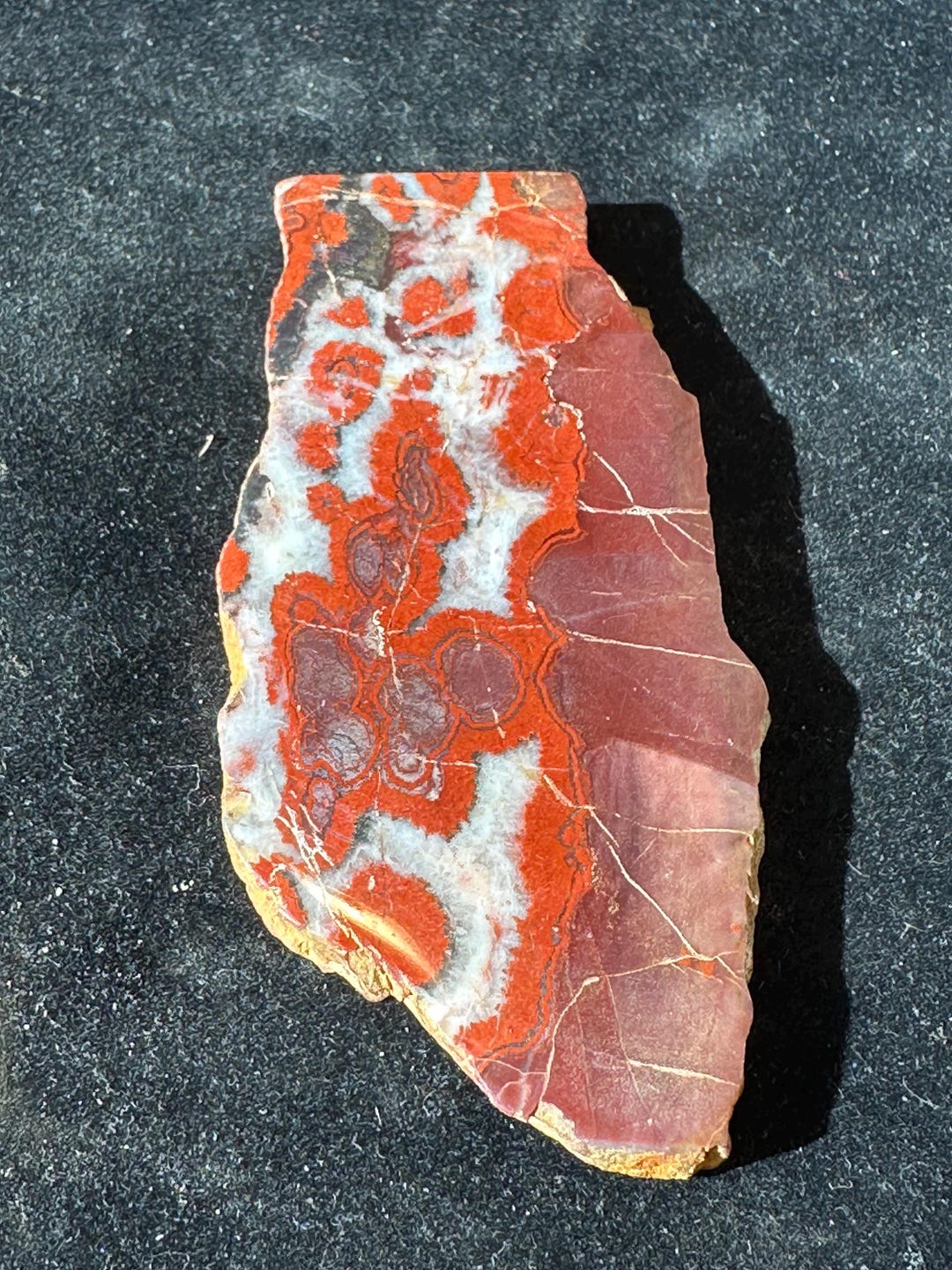 Polished Morgan Hill Poppy Jasper Slab - Etsy