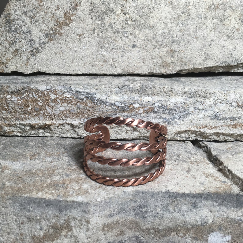 Four Woven Copper Wire BANGLES WELDED With Perfect Separation to Always ...