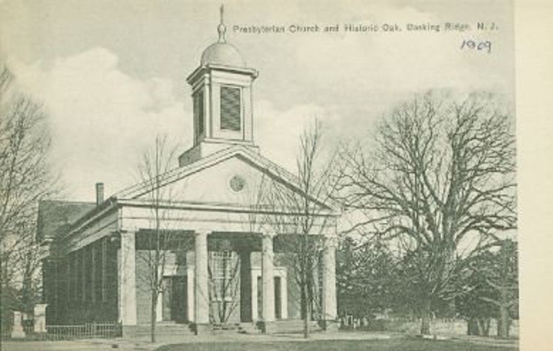 Basking Ridge Church and Iconic Oak Tree Keepsake Collectible-1717 - Etsy