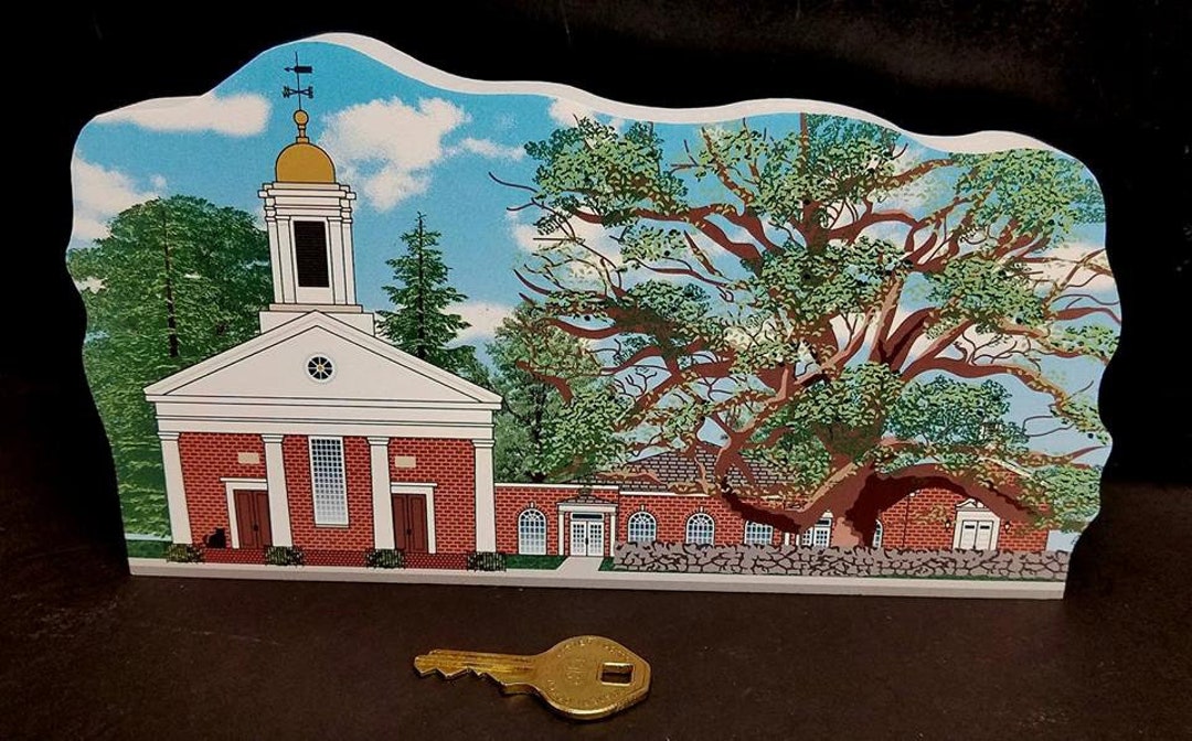 Basking Ridge Church and Iconic Oak Tree Keepsake Collectible-1717 - Etsy