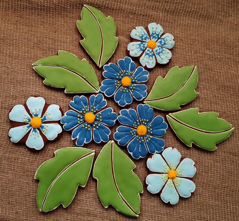 Flowers Cookies Gift Box Homemade Gingerbread Cookies - Etsy