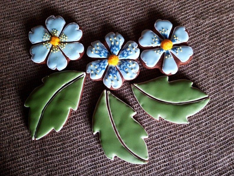 Flowers Cookies Gift Box Homemade Gingerbread Cookies - Etsy