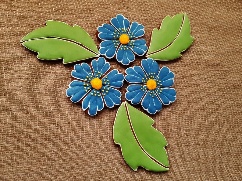 Flowers Cookies Gift Box Homemade Gingerbread Cookies - Etsy