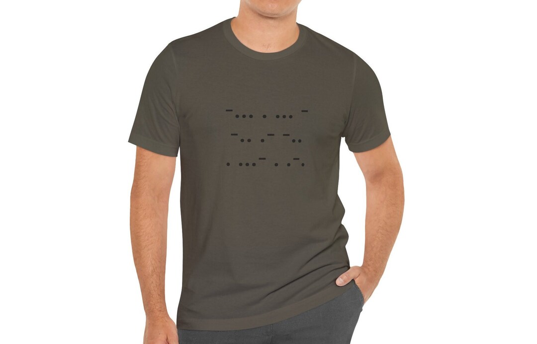 Best Dad Ever Morse Code T Shirt Tee | Father's Day | Gift for Dad ...