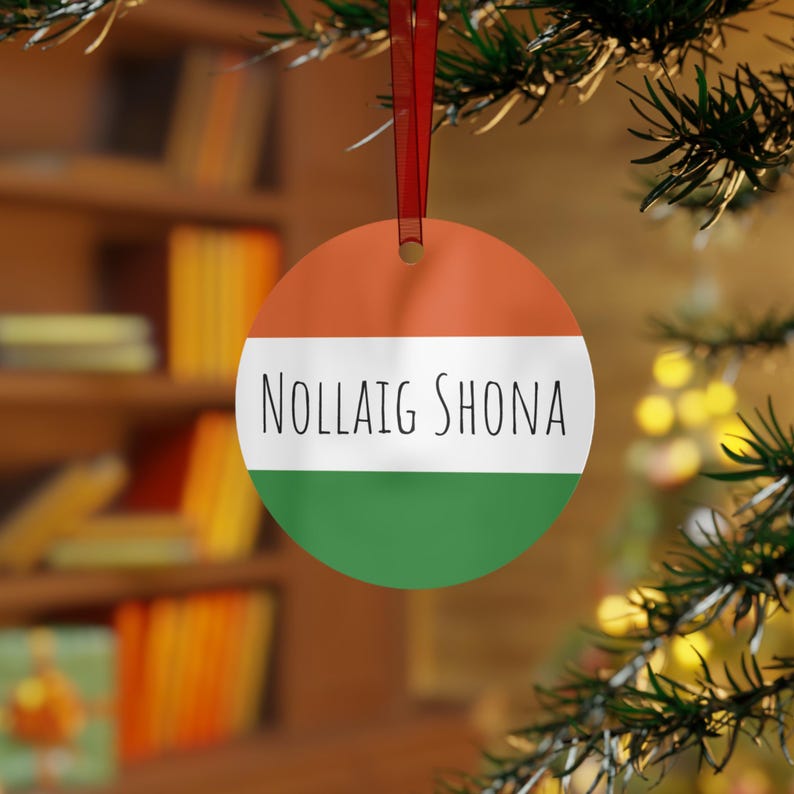 Nollaig Shona Ornament: Irish Flag Christmas Decoration - Etsy
